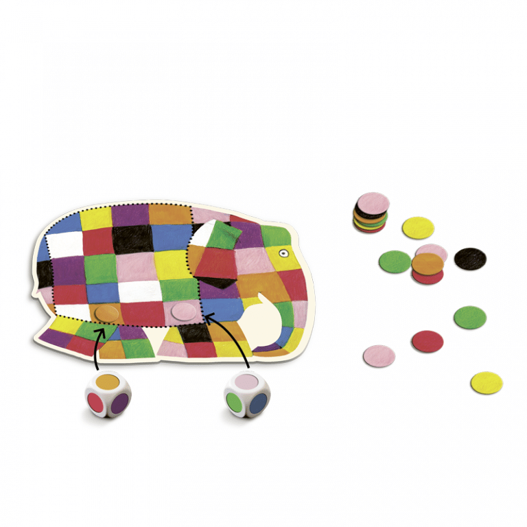 Le jeu des couleurs Elmer - KELJEU